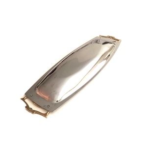 Kromex | Dining | Vintage Kromex Long Serving Tray With Gold Handles ...